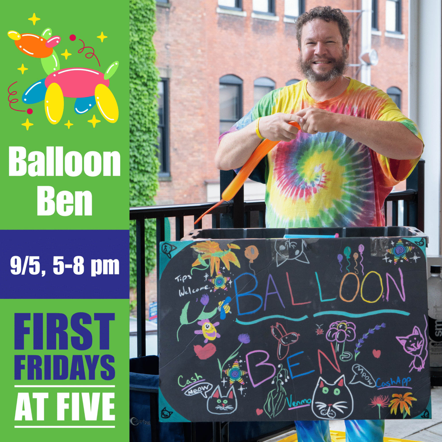 Balloon Ben at First Fridays at Five - Downtown Pittsfield Western ...
